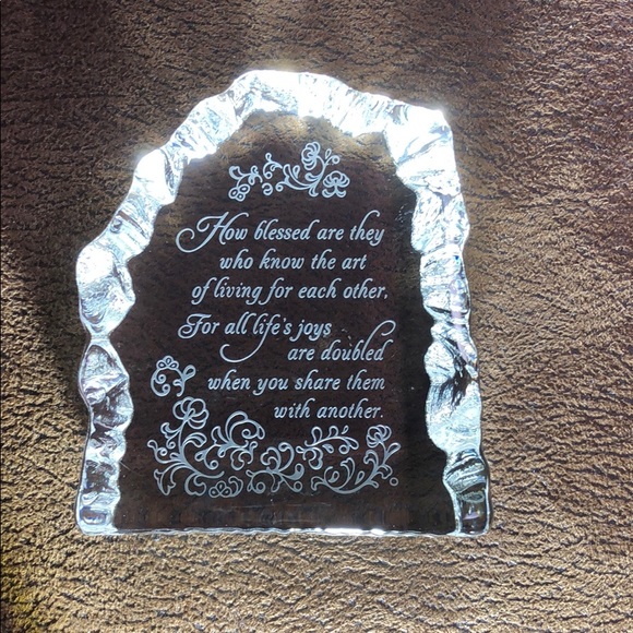 Hallmark | Accents | Hallmark Crystal Paperweight Office Desk Decor ...